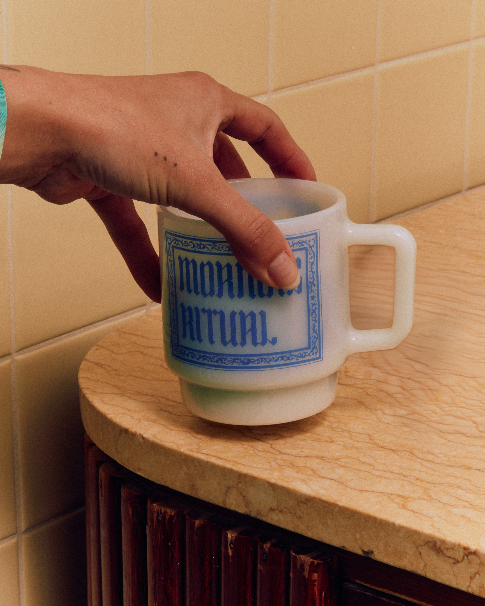 Morning Ritual | Olde Milk Japanese Glass Mug – ST. ALi